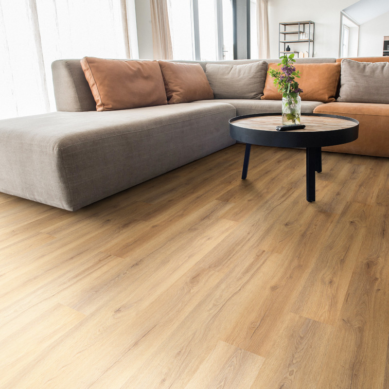 Sol Vinyle/PVC - Lame clipsable parquet naturel JAMAICA - kalinafloor